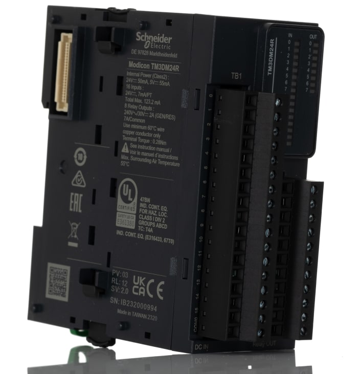 TM3DM24R Schneider Electric | Schneider Electric TM3 Series PLC I/O ...