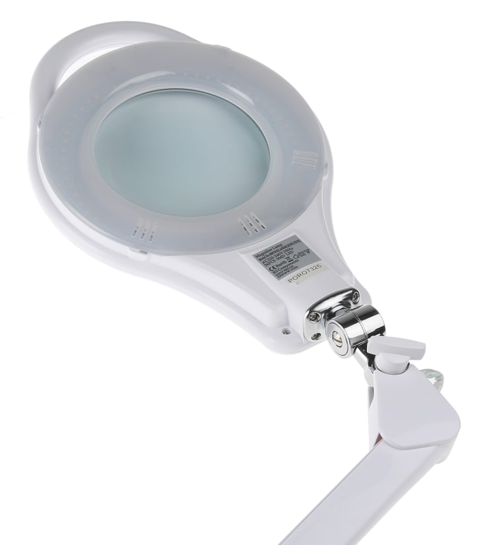 RS PRO | RS PRO LED Magnifying Lamp with Table Clamp Mount, 3 dpt, 5 ...