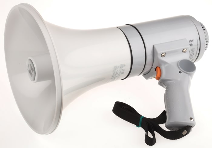 ER-1215 TOA | TOA ER-1215 Grey 15 W Hand Grip Megaphone | 809-1161 | RS