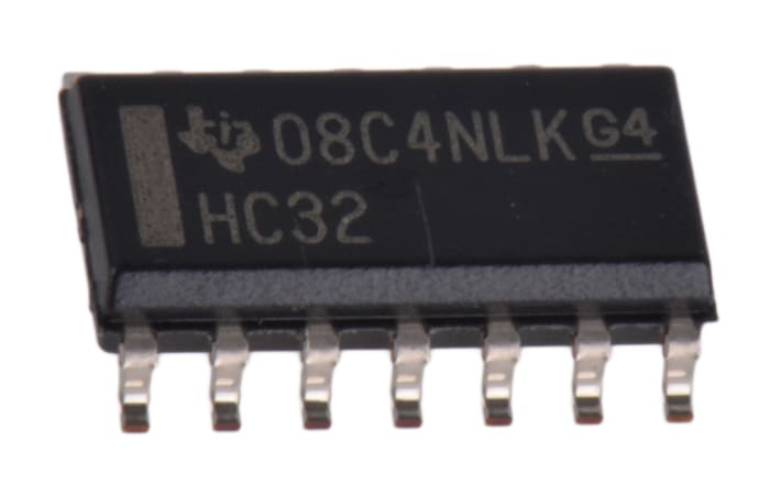 SN74HC32DT Texas Instruments | Texas Instruments SN74HC32DT, Quad 2-Input OR Logic Gate, 14-Pin ...