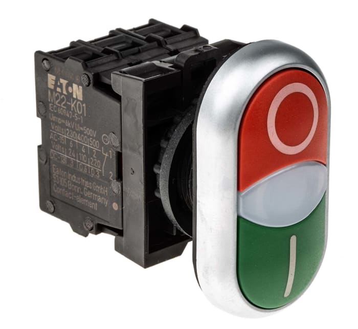 216509 M22-DDL-GR-X1/X0/K11/230-W Eaton | Eaton RMQ Titan M22 Series Illuminated Push Button ...
