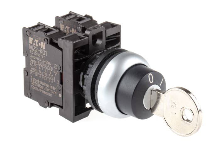 216517 & M22-WRS/K11 Eaton | Eaton 2 Position Key Switch - (NO/NC) | 810-3807 | RS Components