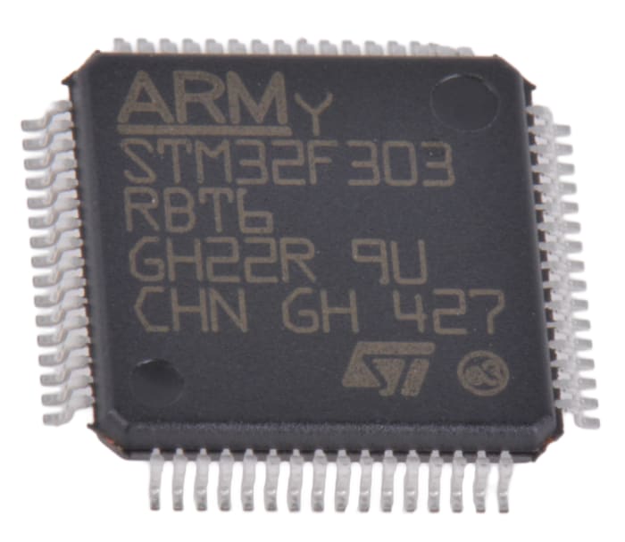 STM32F303RBT6 STMicroelectronics | STMicroelectronics, 32bit ARM Cortex M4, STM32F3 ...