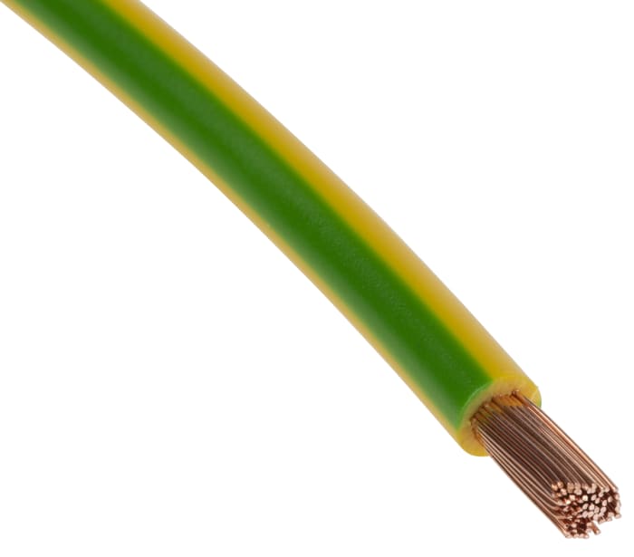4520004 Lapp | Lapp Green/Yellow 6 mm² Hook Up Wire, 100m, PVC ...
