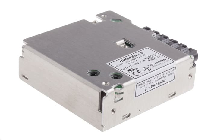 HWS15A-3 TDK-Lambda | TDK-Lambda Switching Power Supply, HWS15A-3, 3.3V ...