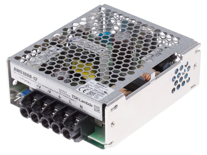 RWS100B-12 TDK-Lambda | Fuente de alimentación conmutada TDK-Lambda, 12V dc, 8.5A, 102W, 1 ...