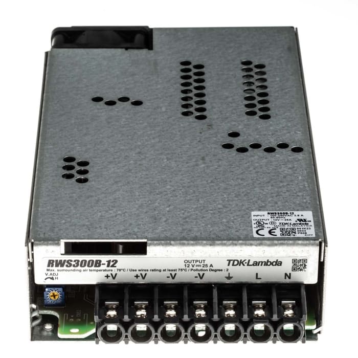 RWS300B-12 TDK-Lambda | Fuente de alimentación conmutada TDK-Lambda, 12V dc, 25A, 300W, 1 salida ...