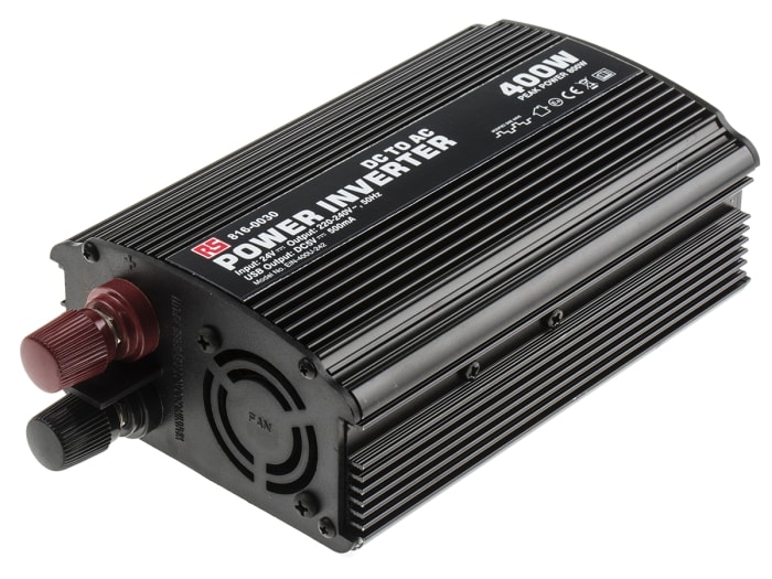 RS PRO | RS PRO Modified Sine Wave 400W Power Inverter, 24V dc Input, 230V ac Output | 816-0030 | RS