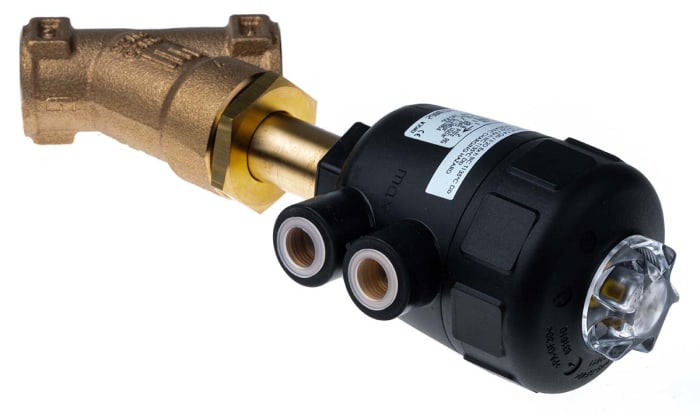 185356 Burkert | Burkert Angle type Pneumatic Actuated Valve, G 3/4in ...