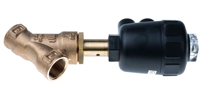 185356 Burkert | Burkert Angle type Pneumatic Actuated Valve, G 3/4in ...