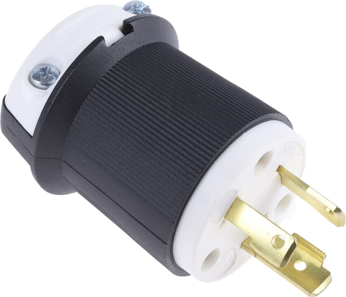 RS PRO | RS PRO USA Mains Plug, 30A Black, Cable Mount Quick Connect ...
