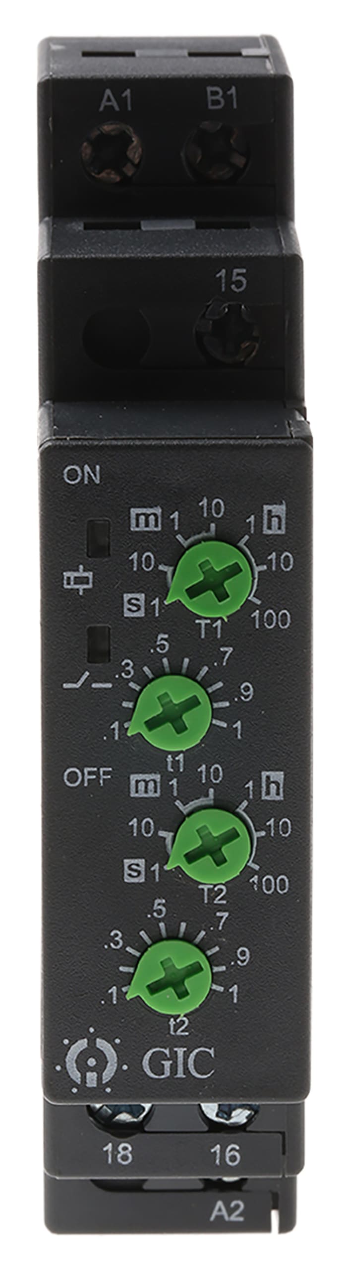 1CJDT0 GIC | GIC DIN Rail Mount Timer Relay, 12 → 240V ac/dc, 1-Contact ...