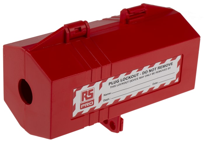 RS PRO | RS PRO Red 4-Lock Lockout ABS Plug Lockout, 7.5 mm | 818-8057 | RS