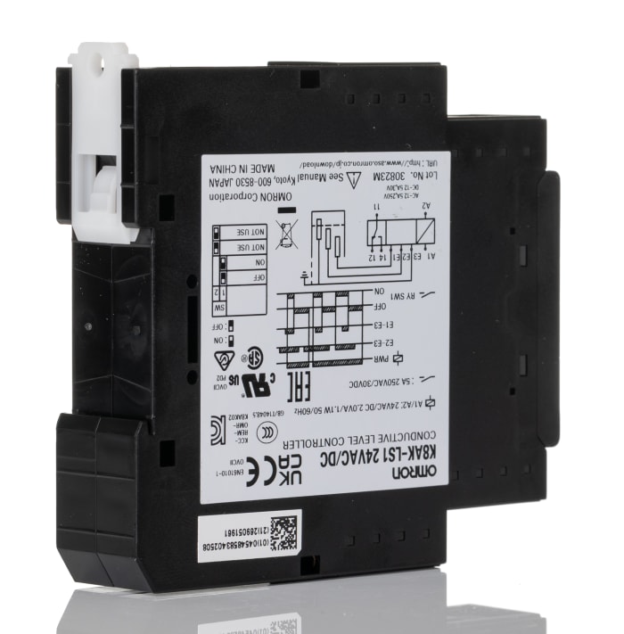 K8AK-LS1 24VAC/DC Omron | Omron Level Monitoring Relay, SPDT, DIN Rail ...