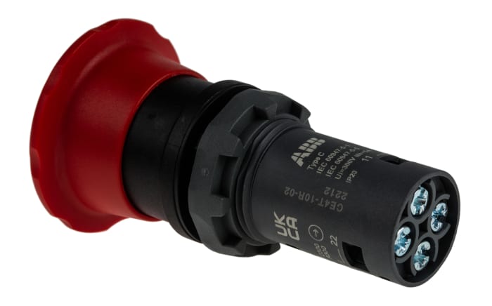 1SFA619550R1051 CE4T-10R-02 ABB | ABB CE4T Series Twist Release Emergency Stop Push Button ...
