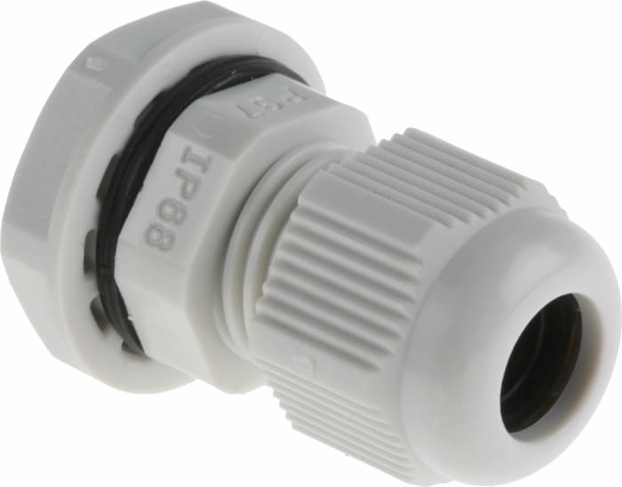 RS PRO | RS PRO Grey Nylon Cable Gland, PG7 Thread, 3.5mm min., 6mm max ...