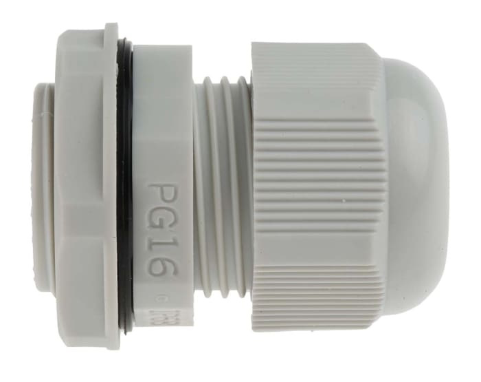 RS PRO | Prensaestopas RS PRO de Nylon 66 Gris, rosca PG16 ...