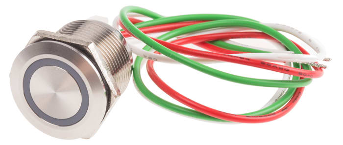 RS PRO | RS PRO Capacitive Switch Latching NO,Illuminated, Green, IP68 ...