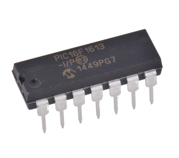 PIC16F1613-I/P Microchip | Microcontrolador Microchip PIC16F1613-I/P, núcleo PIC de 8bit, RAM ...