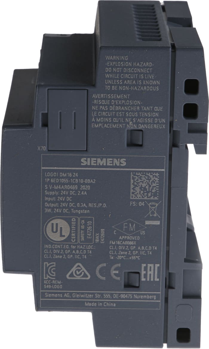 6ED1055-1CB10-0BA2 Siemens | Siemens LOGO! Series I/O module for Use ...