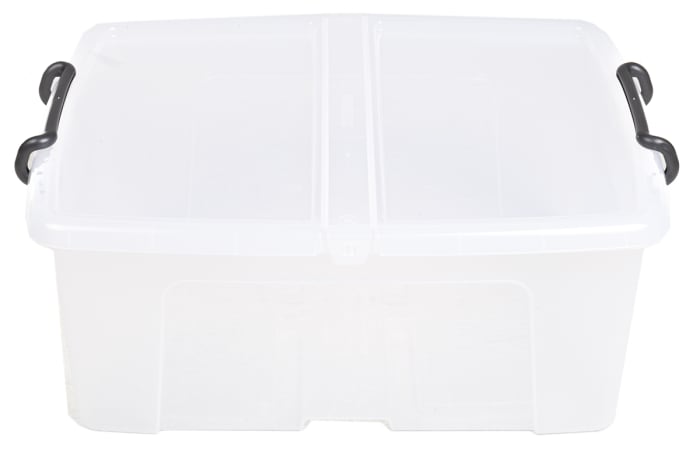 RS PRO | RS PRO 24L Transparent Polymer Medium Storage Box, 190mm x ...