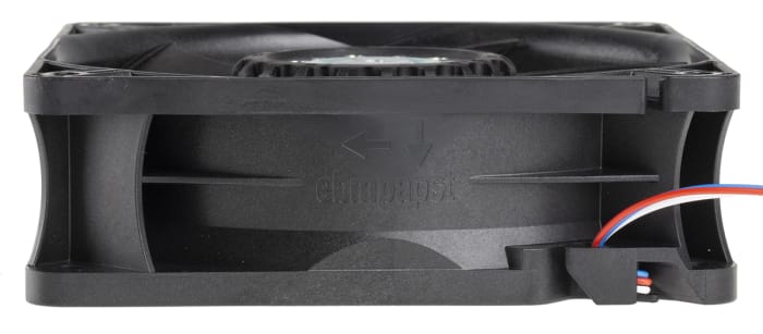 4414/2H ebm-papst | DC Aksiyel Fan, 119 x 119 x 38mm, 240m³/sa, 8,6W, 24 V dc (4400 Serisi ...