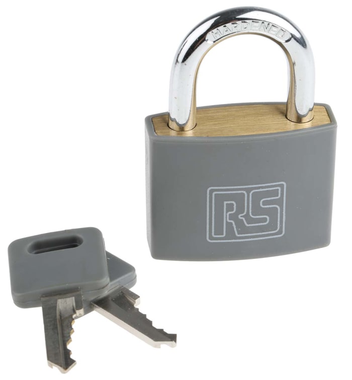 RS PRO | RS PRO Key Brass Padlock, 6mm Shackle, 43mm Body | 827-4391 | RS