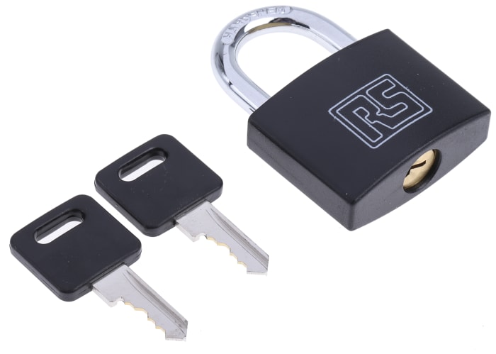 RS PRO | RS PRO Key Weatherproof Brass Padlock, 6mm Shackle, 43mm Body ...