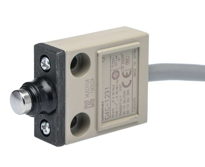 D4C-1231 Omron | Omron D4C Series Plunger Limit Switch, NO/NC, IP67 ...