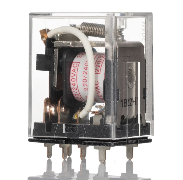 LY2-0 220/240VAC Omron | Omron PCB Mount Power Relay, 240V ac Coil, 10A ...