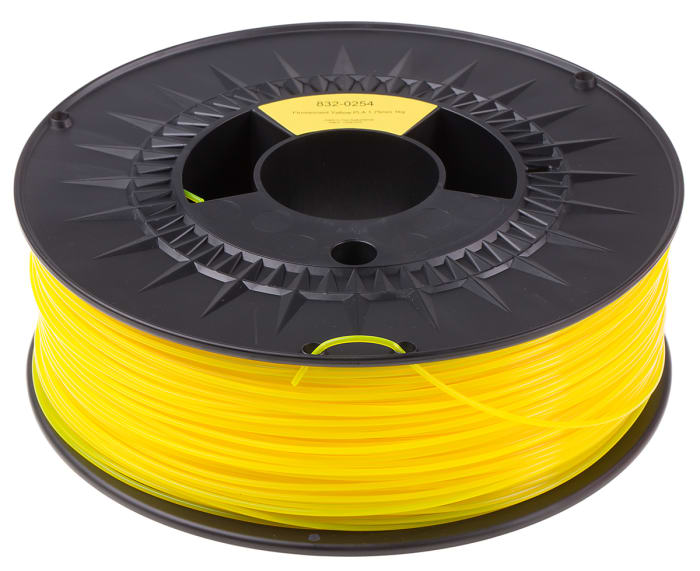 RS PRO | RS PRO 1.75mm Fluorescent Yellow PLA 3D Printer Filament, 1kg ...