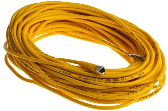 PKG 4M-20 Turck | Turck Straight Female 4 way M8 to Unterminated Sensor ...