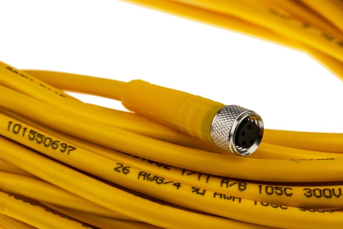 PKG 4M-20 Turck | Turck Straight Female 4 way M8 to Unterminated Sensor ...