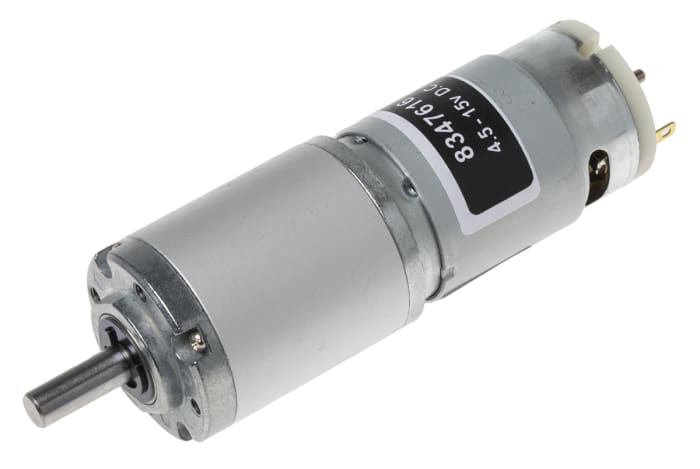 RS PRO | RS PRO Brushed Geared DC Geared Motor, 7 W, 12 V dc, 1.2 Nm, 8 ...