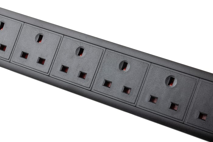 RS PRO | RS PRO Type G - British 6 Gang Power Distribution Unit, 3m ...