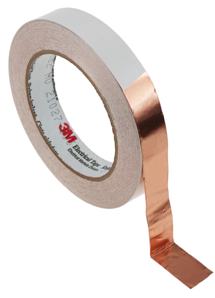 1182-3/4"X18YD 3M | 3M 1182 Conductive Tin Clad Copper Tape, 19.1mm x ...