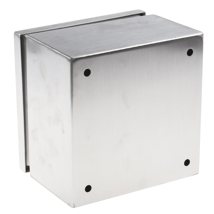 RS PRO | RS PRO Unpainted Stainless Steel Terminal Box, IP66, 175 x 175 ...