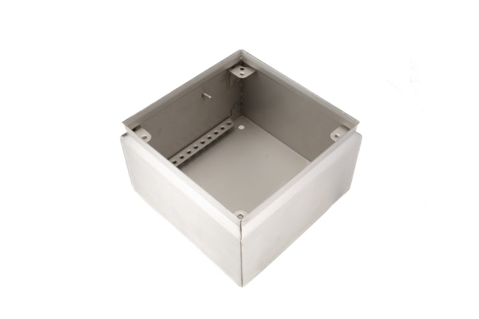RS PRO | RS PRO Unpainted Stainless Steel Terminal Box, IP66, 200 x 200 ...