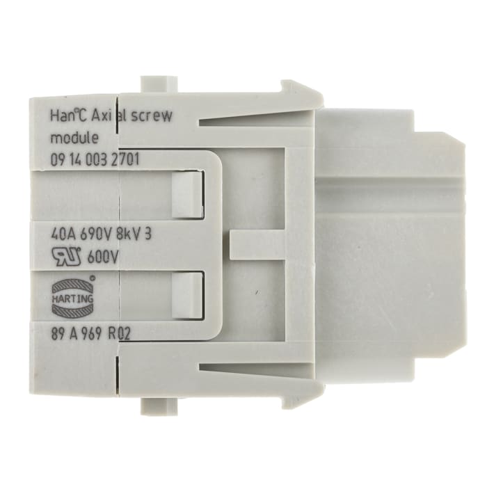 09140032701 HARTING | HARTING Heavy Duty Power Connector Module, 40A ...