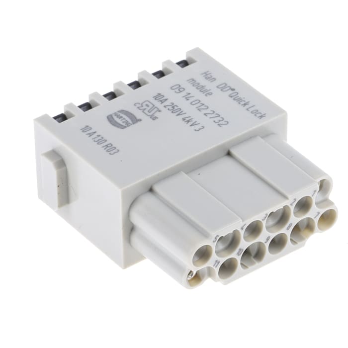 09140122732 HARTING | HARTING Heavy Duty Power Connector Module, 10A ...