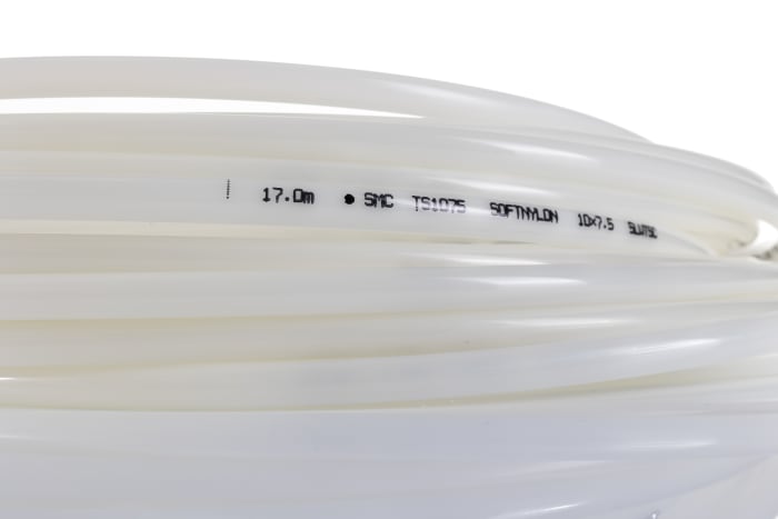 TS1075W-20 SMC | SMC Compressed Air Pipe White Nylon 12 10mm x 20m TS ...