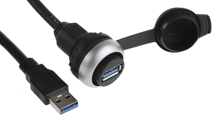 107412 & M22-USB-SA Eaton | Eaton, Front Mount Type A 2.0 IP20 USB ...