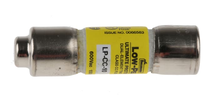 LP-CC-10 Eaton | Eaton 10A T Melamine Cartridge Fuse, 10 x 38mm | 848-4386 | RS