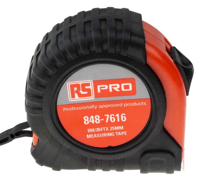 RS PRO | RS PRO 8m Tape Measure, Metric & Imperial | 848-7616 | RS