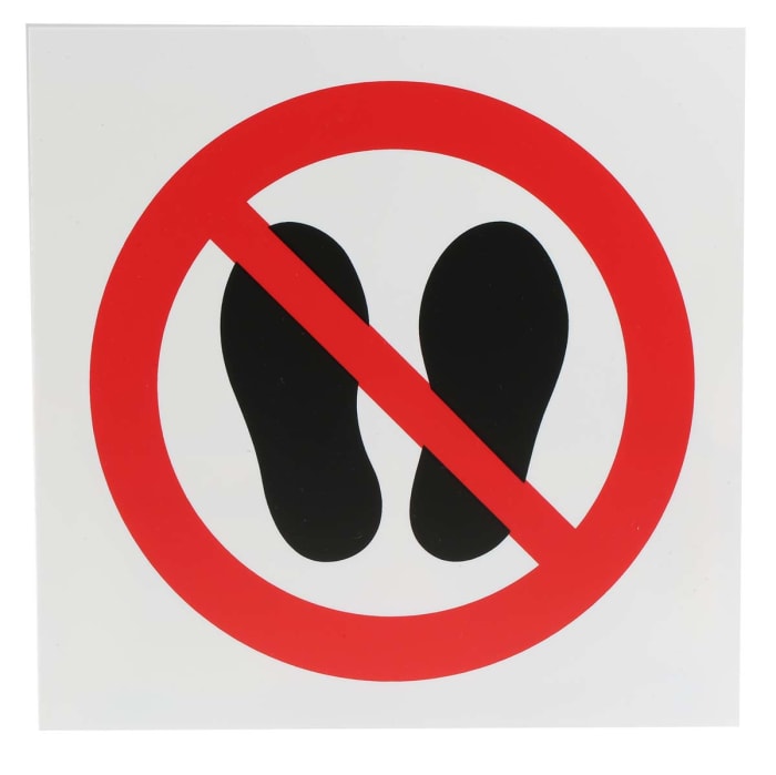 RS PRO | RS PRO Plastic Do Not Walk or Stand Prohibition Sign | 857 ...