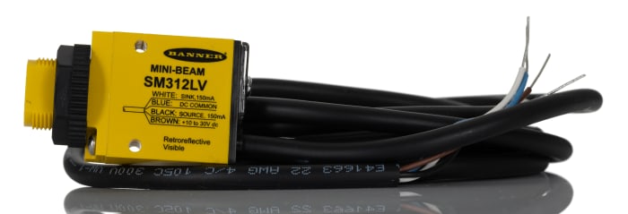 SM312LV Banner | Banner Retroreflective Photoelectric Sensor, Block ...