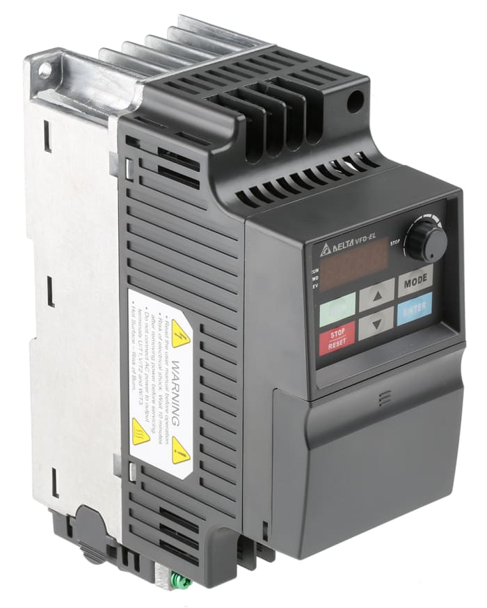 VFD015EL43A Delta | Delta VFD-EL Inverter Drive, 3-Phase In, 0 → 600Hz ...