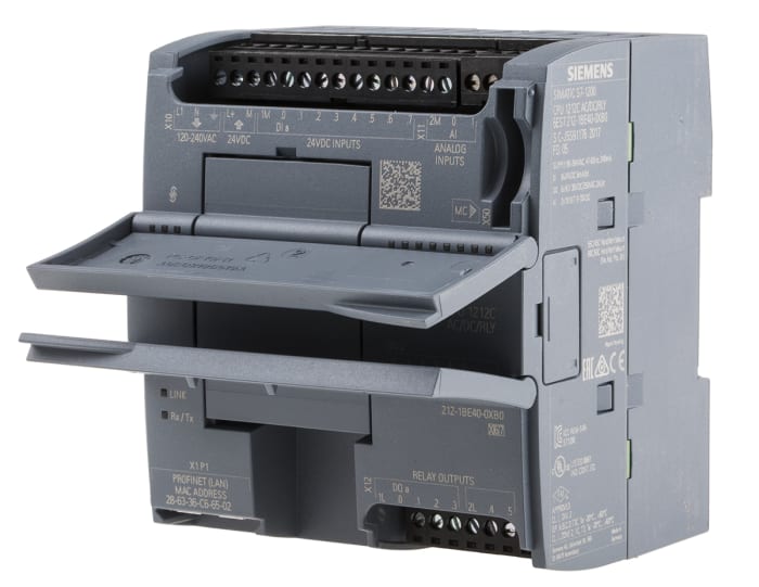 6ES7212-1BE40-0XB0 Siemens | Controlador lógico Siemens SIMATIC S7-1200, 85 → 264 V., 8 (Digital ...