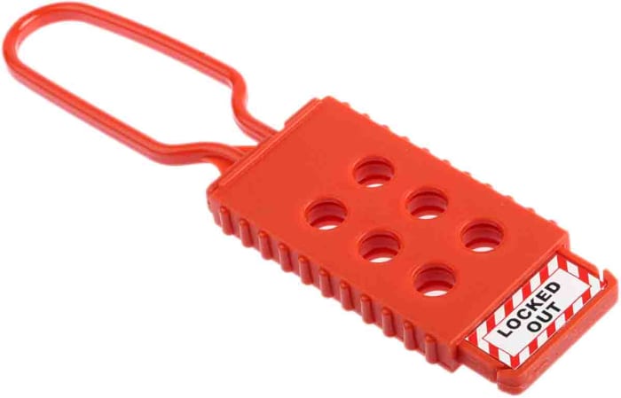 RS PRO | RS PRO Red 6-Lock Nylon Lockout Electrical Hasp, 9.5mm Shackle ...