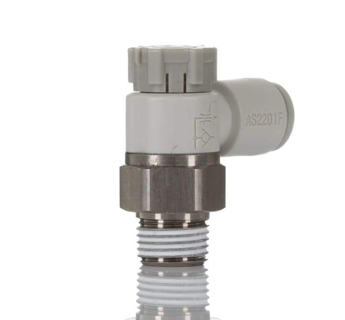 AS2201F-01-06SA SMC | Regulador de caudal SMC AS2201F-01-06SA, Macho R ... AS2201F-01-06SA SMC | Regulador de caudal SMC AS2201F-01-06SA, Macho R ...